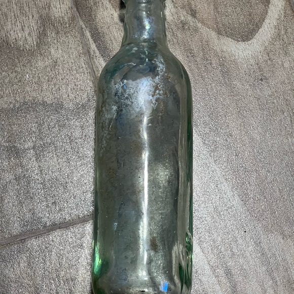 Accents | Vintage Green Glass Torpedo Bottom Glass Bottle 95 L | Poshmark